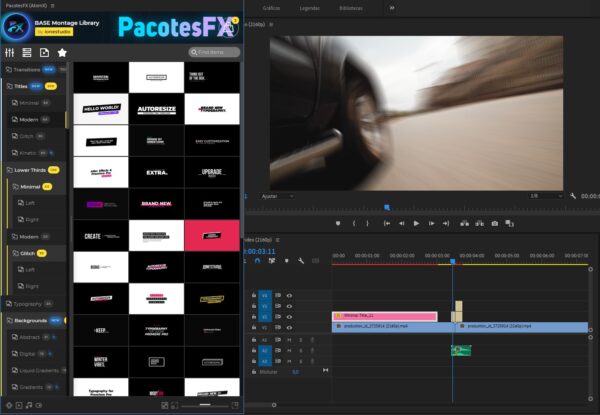 Motion Graphics - Adobe Premiere - After Effects - Davinci Resolve